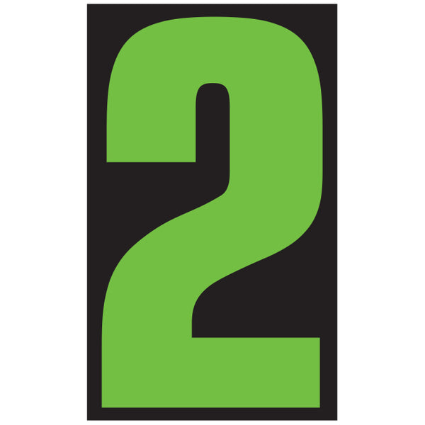 Number Window Stickers - 9-1/2" Various Colors - flywheelnw.com